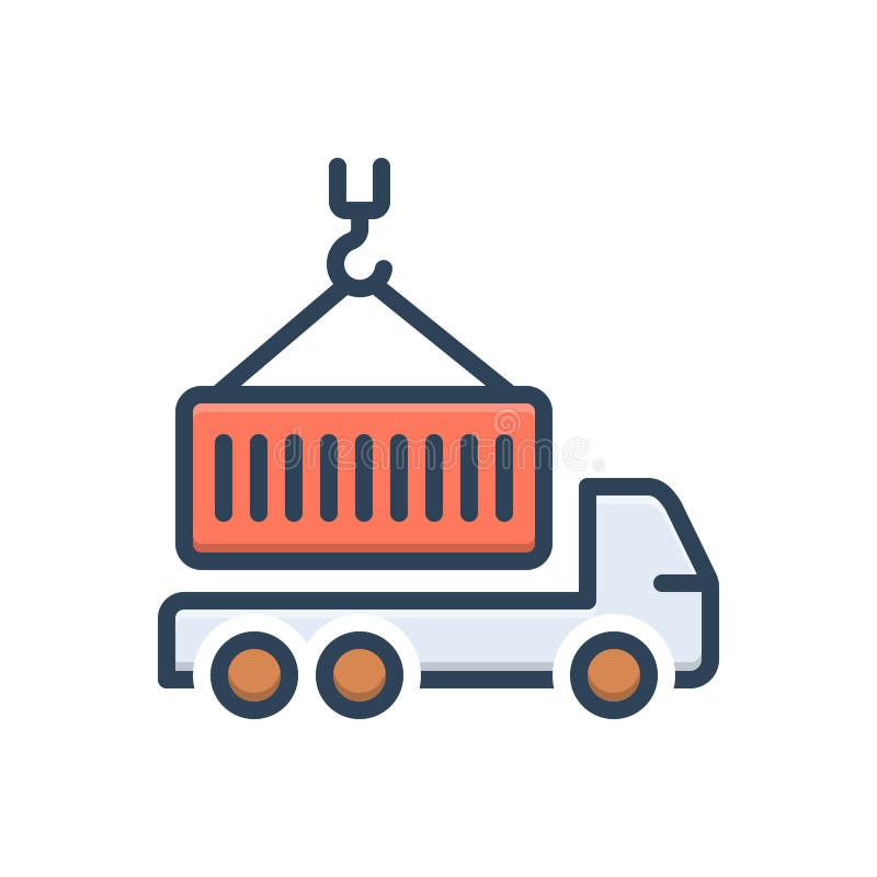 Color Illustration Icon for Freight, Conveyance and Transport Stock ...
