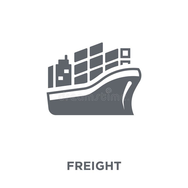 Sea Freight Icon Set. it Included the Shipping, Route, Container ...