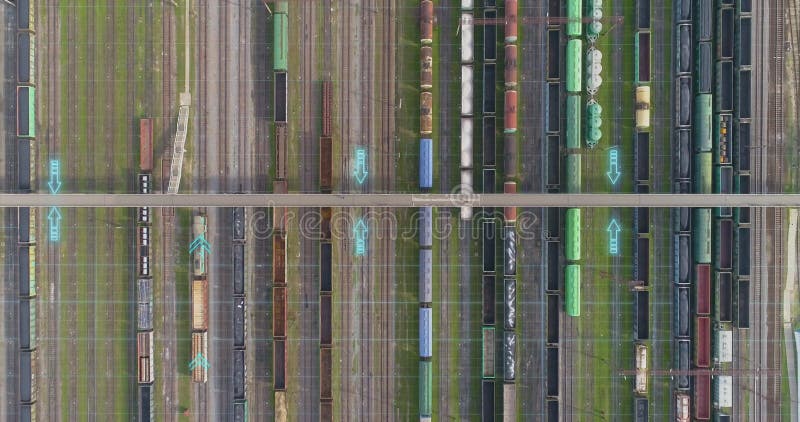 Freight Railway Transportation. Transportation by Railroad Concept ...