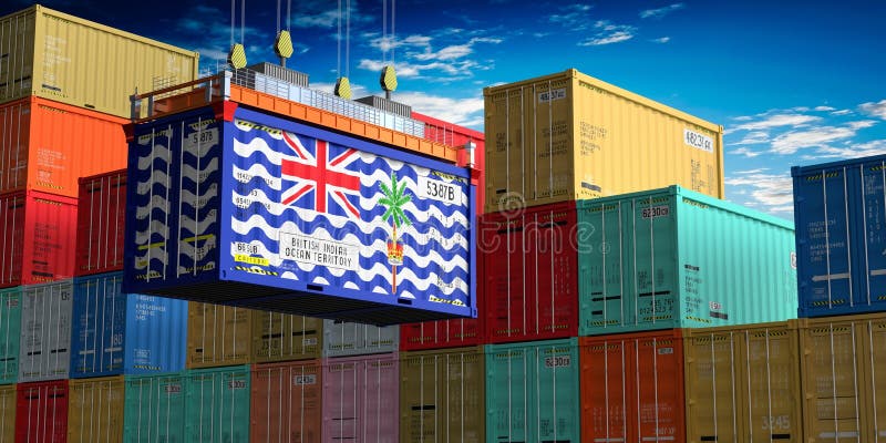 British Indian Ocean Territory - Freight Shipping Container with ...