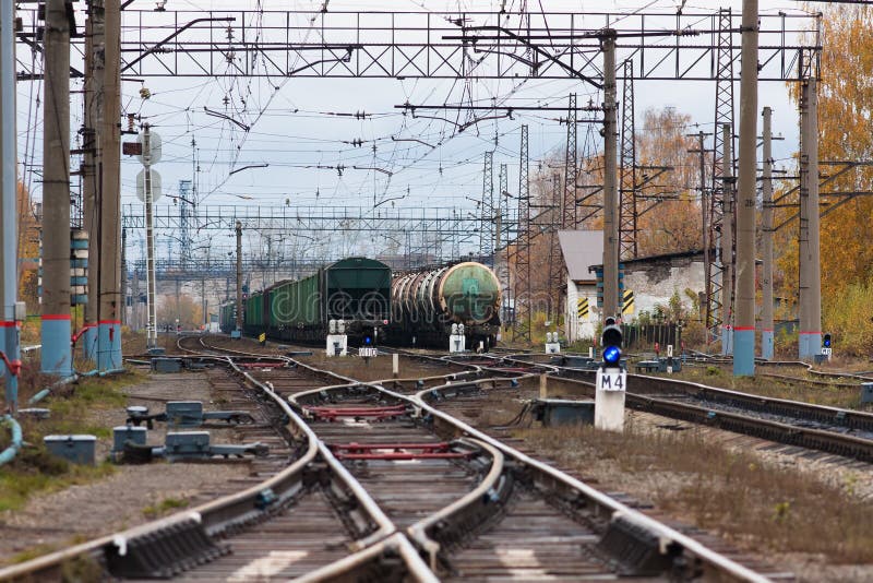 Freight Station with Trains Stock Image - Image of city, power: 78799491
