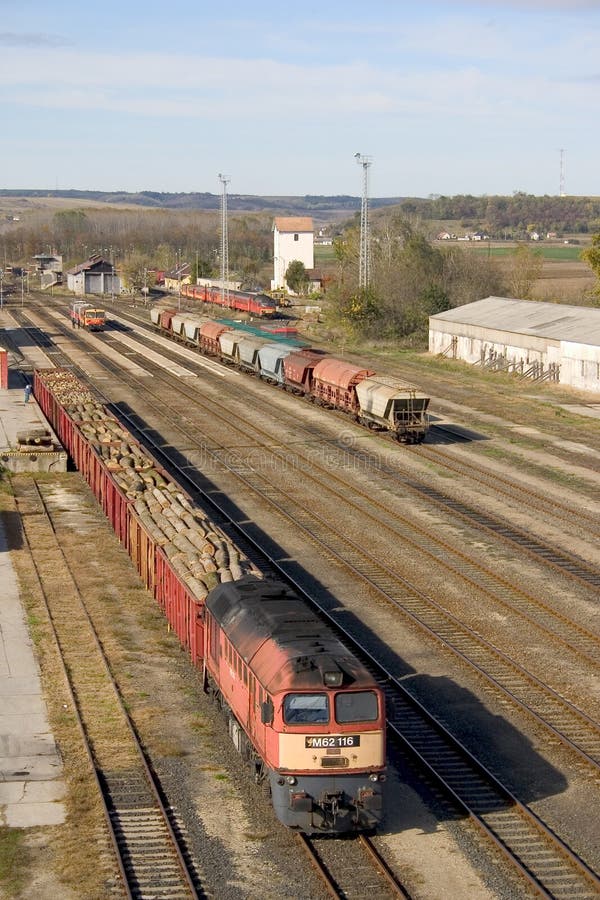 Freight train stock photo. Image of track, diesel, locomotive - 1475730