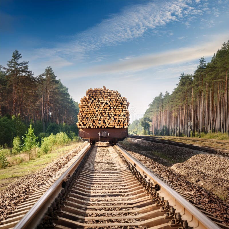 Freight Train, AI Generated Stock Illustration - Illustration of ...