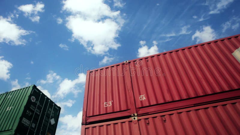 Freight train stock video. Video of boxcar, hauling, train - 48413323