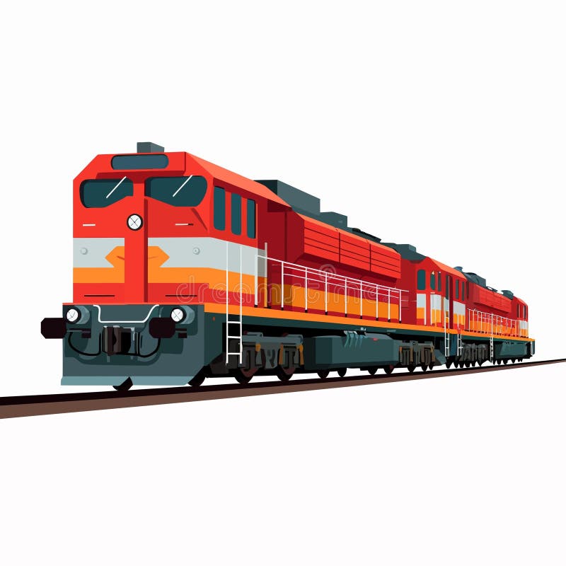 Freight Train with Cargo Vector Flat Isolated Illustration Stock Vector ...