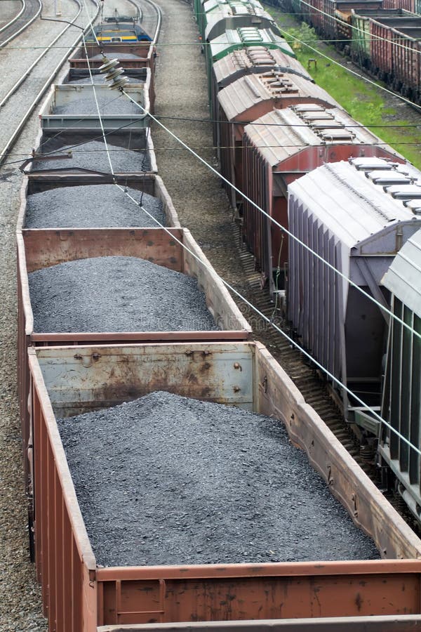 Freight Train with Color Cargo Containers Stock Image - Image of ...