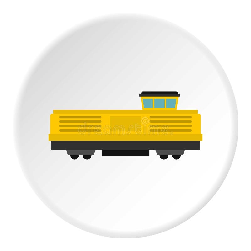 Freight train icon circle stock vector. Illustration of ecology - 108597284