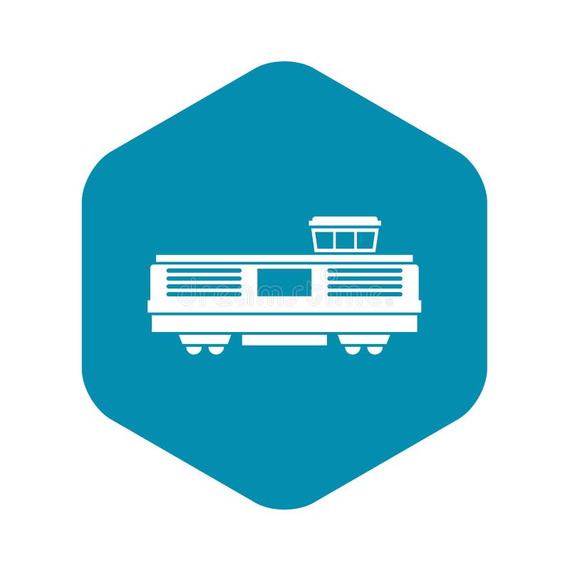 Freight Train Icon, Simple Style Stock Vector - Illustration of goods ...
