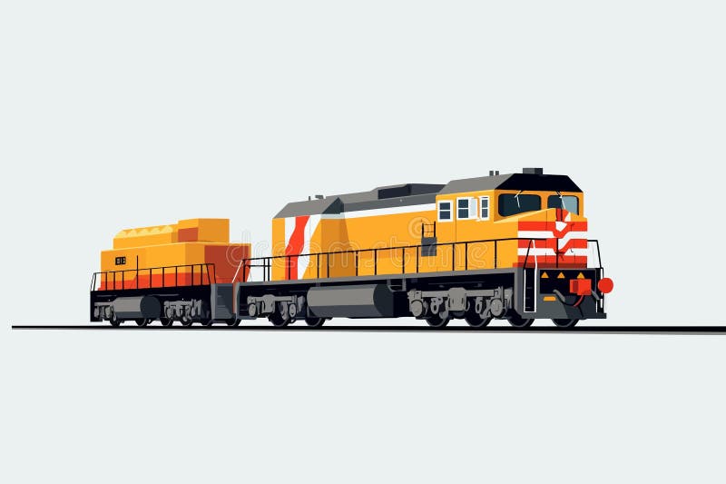 Freight Train Isolated Vector Style Illustration Stock Vector ...