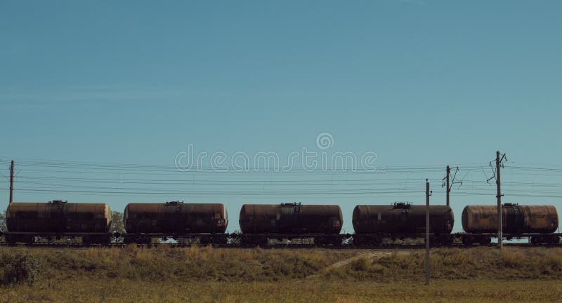 Freight train landscape stock photo. Image of motion - 126415718