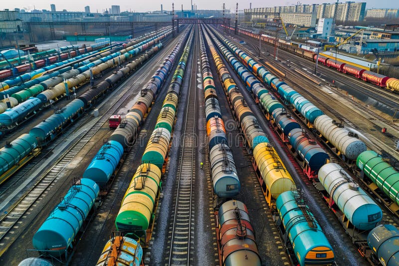 A Freight Train Loaded with Containers. Theme of Logistics and Cargo ...
