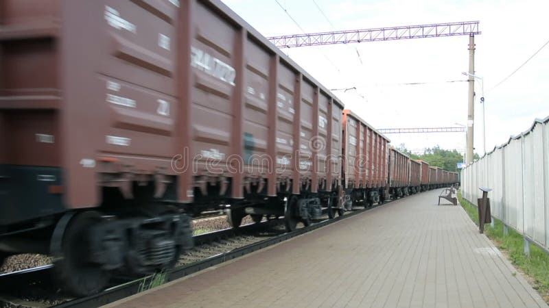 Train Movement on Rails, Diesel Retro Train. Railway Connection for 90 ...