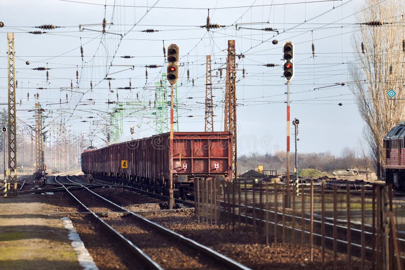 Freight train stock photo. Image of railway, deliver, logistics - 1487084