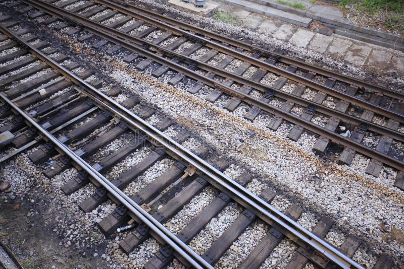 Freight train tracks stock photo. Image of freight, speed - 175761764