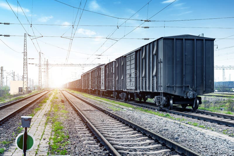 Train unloading dock stock image. Image of commercial - 144879285