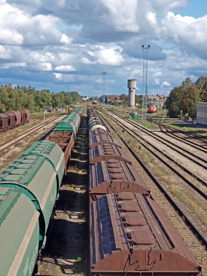 Freight trains 2 stock photo. Image of freight, station - 21226978