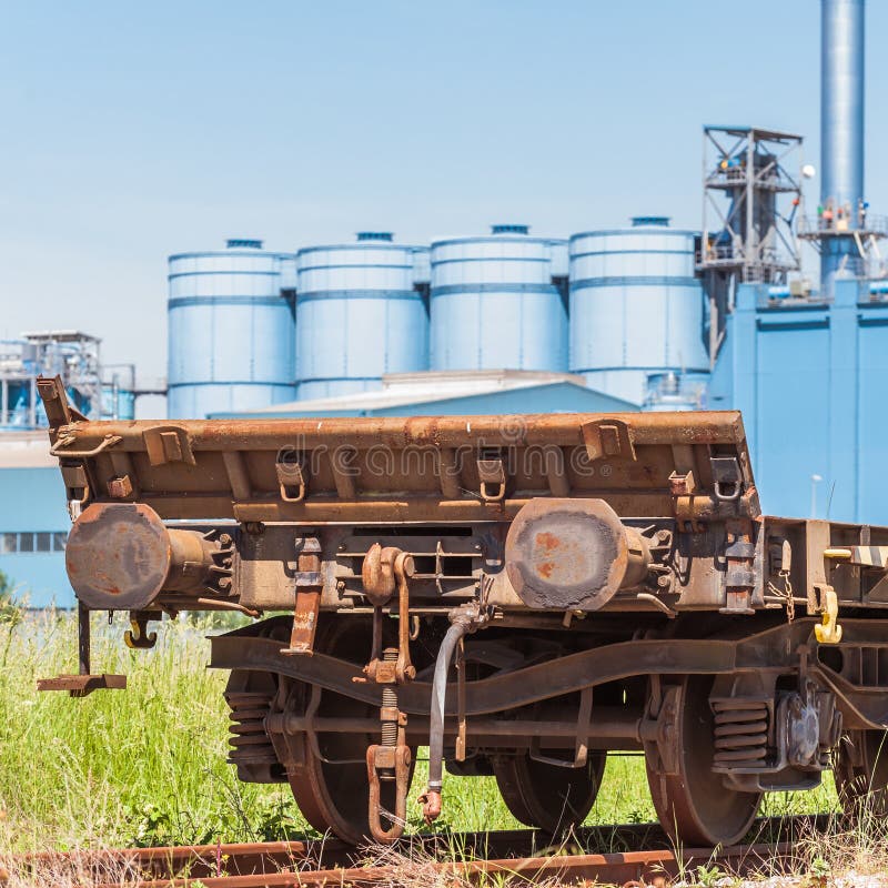 Freight wagon rail stock image. Image of metal, tank - 64126043
