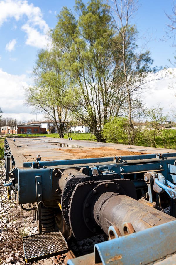 Freight wagons stock image. Image of rail, steel, railroad - 39926997