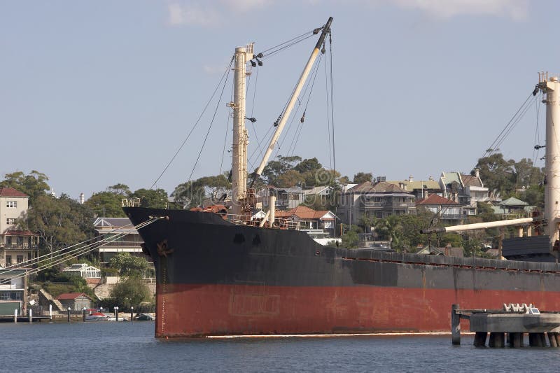 Freighter stock photo. Image of freighter, harbour, fore - 190066