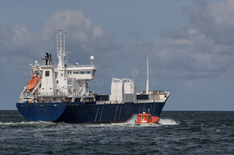 Merchant vessel stock image. Image of breakwater, country - 202539025