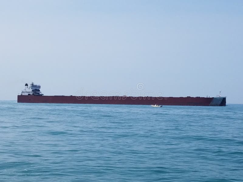 Freighter stock image. Image of river, freighter, detroit - 104138647