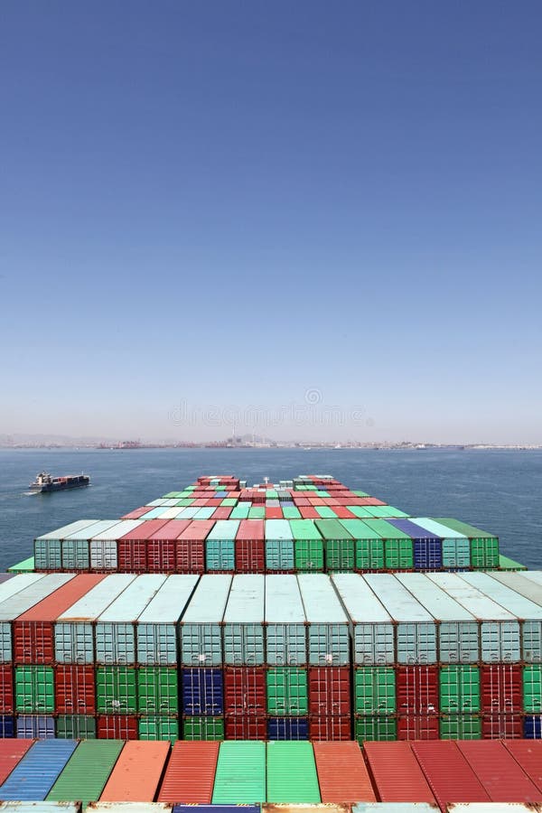 Small container ship stock photo. Image of ship, safety - 28999960