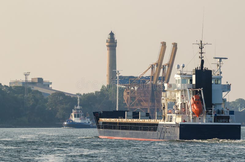 GENERAL CARGO SHIP stock image. Image of port, corporation - 159680853
