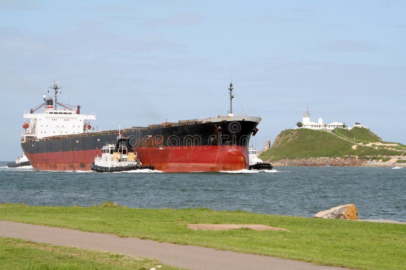 Freighter ship stock image. Image of loading, industrial - 13984671