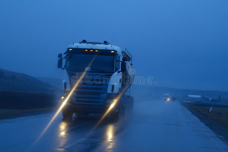 Freighter stock photo. Image of lorry, transfer, trailer - 185939826