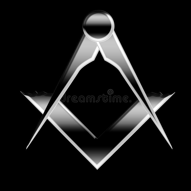 Freimaurersymbol stock abbildung. Illustration von nahaufnahme - 6693121