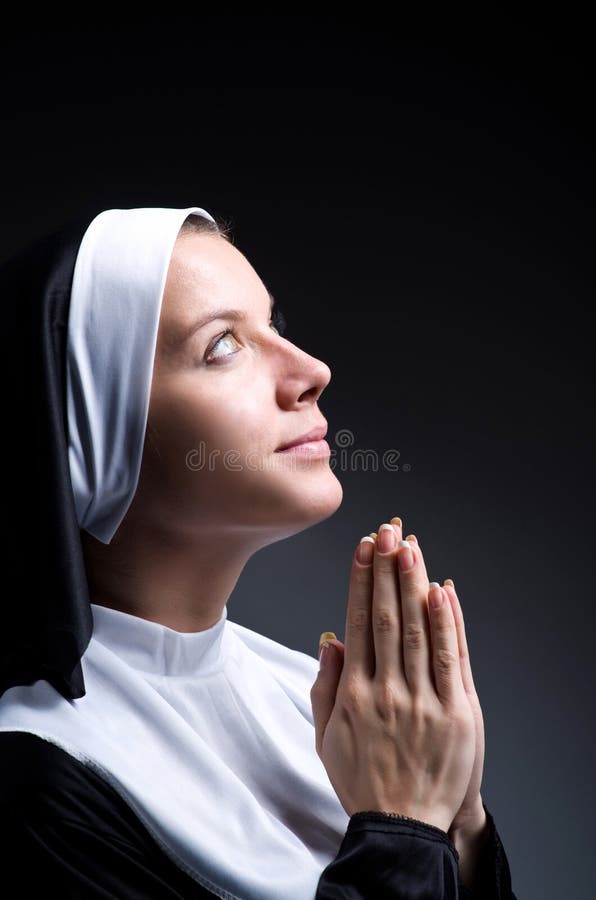 A Freira Nova No Conceito Religioso Imagem de Stock - Imagem de ...