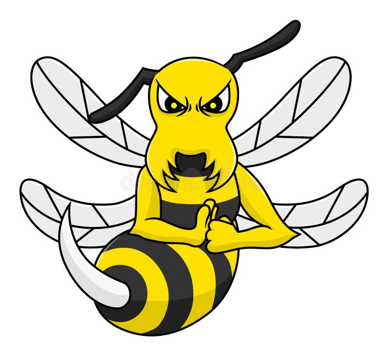 Frelon de bande dessinée illustration de vecteur. Illustration du ...