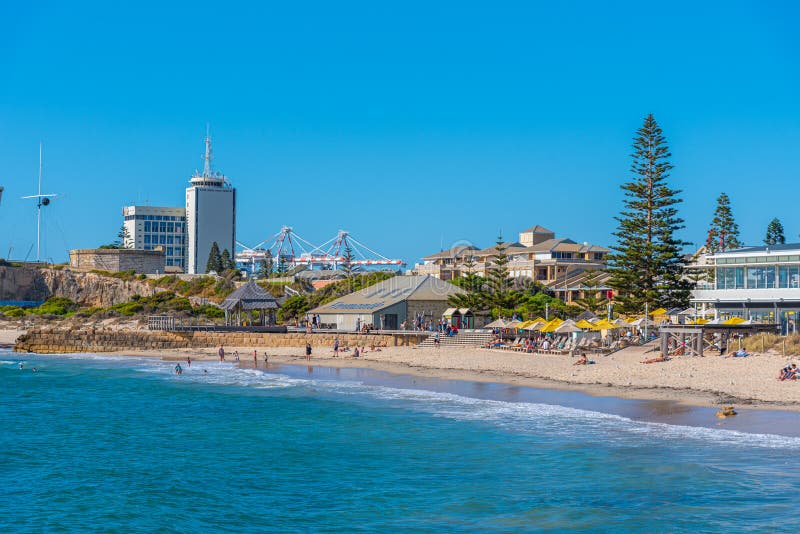 FREMANTLE, AUSTRALIA, JANUARY 19, 2020: Roundhouse Behind Bathers Beach ...