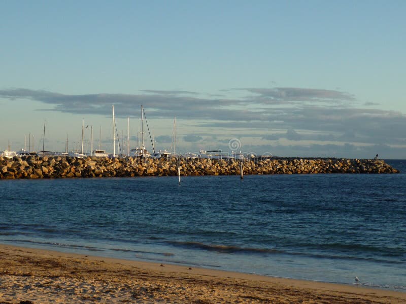 Fremantle Beach stock photo. Image of waves, sand, oceania - 58280064