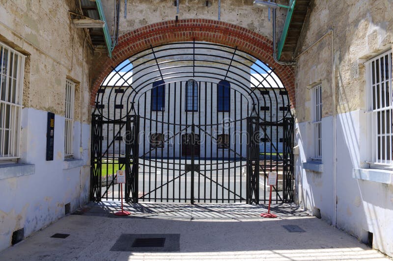 Fremantle Prison; Perth, Australia. Stock Photo - Image of wire, wall ...