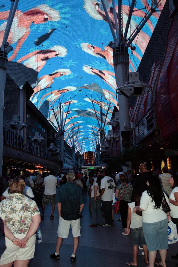 Fremont Street Experience, Las Vegas, USA Editorial Image - Image of ...