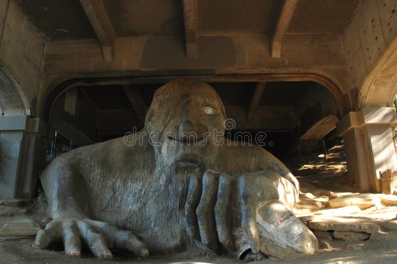 Fremont Troll Under a Bridge in Seattle Washington Editorial Stock ...