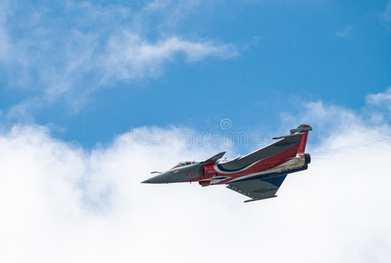 French Air Force Dassault Rafale Performing a Display.. Editorial Stock ...