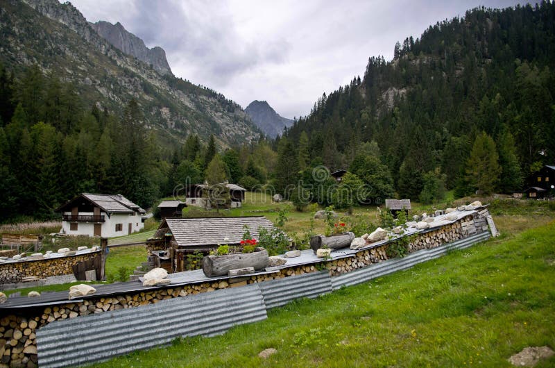 French Alpine village editorial image. Image of vacation - 27404190