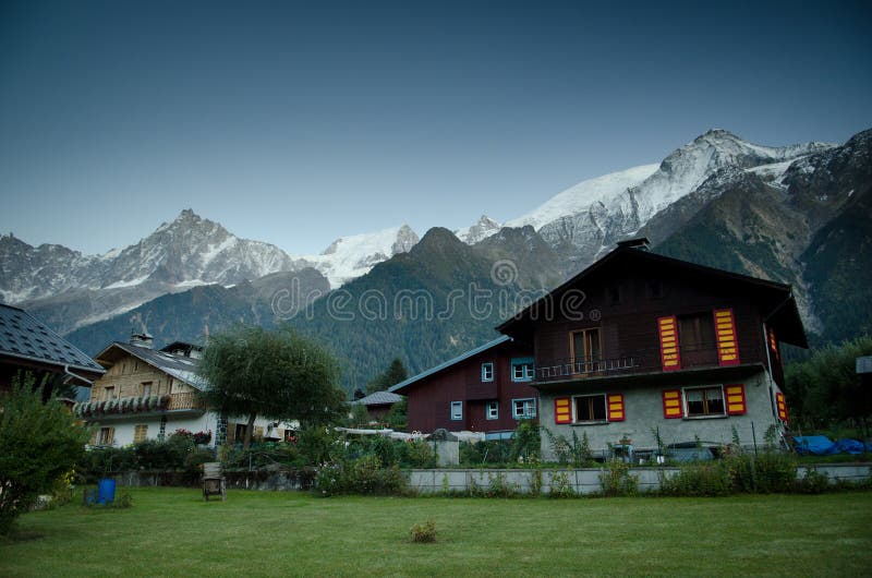 French Alpine village editorial image. Image of road - 27993245
