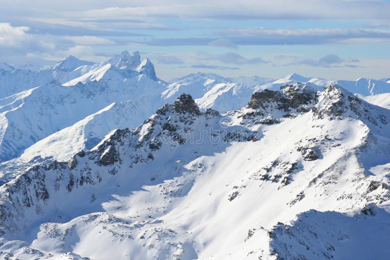 French Alps - Mont Blanc Massif II Stock Image - Image of climbing ...