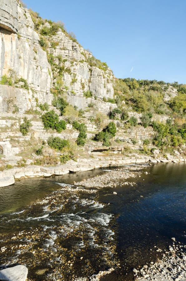 River Ardeche in France stock image. Image of above, france - 11685483