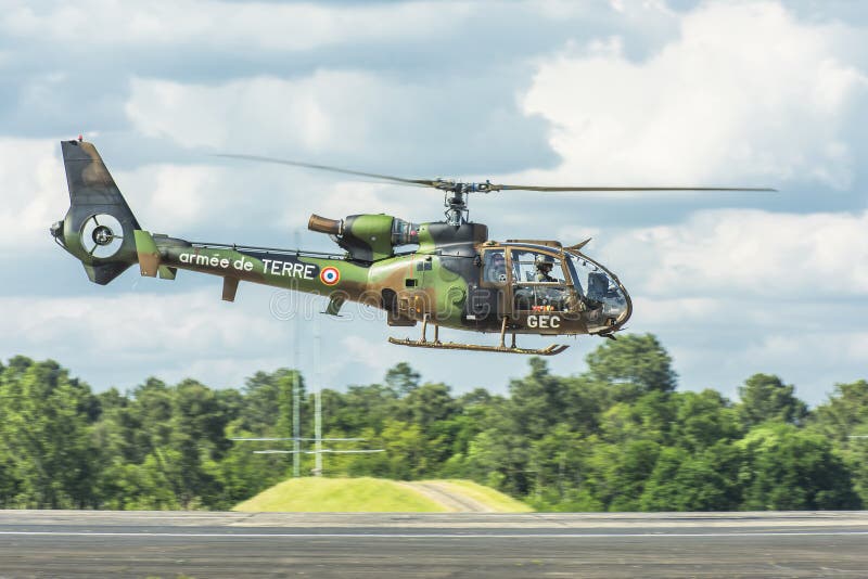 French Army Gazelle Helicopter Editorial Stock Image - Image of ...