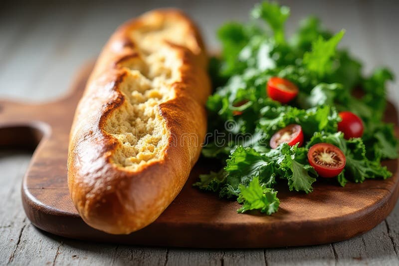 French Artistic Bread Dish stock illustration. Illustration of colors ...