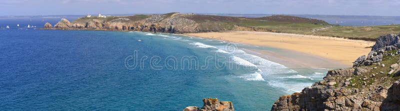 French Atlantic Ocean Beach Stock Photo - Image of coastline ...
