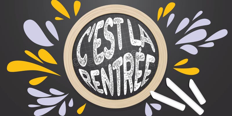 French Back To School Banner - Design Element Stock Vector ...