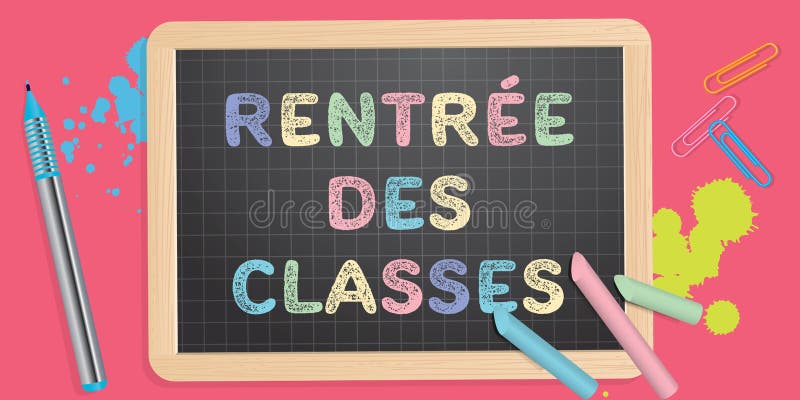 French Back To School Banner - Design Element Stock Vector ...