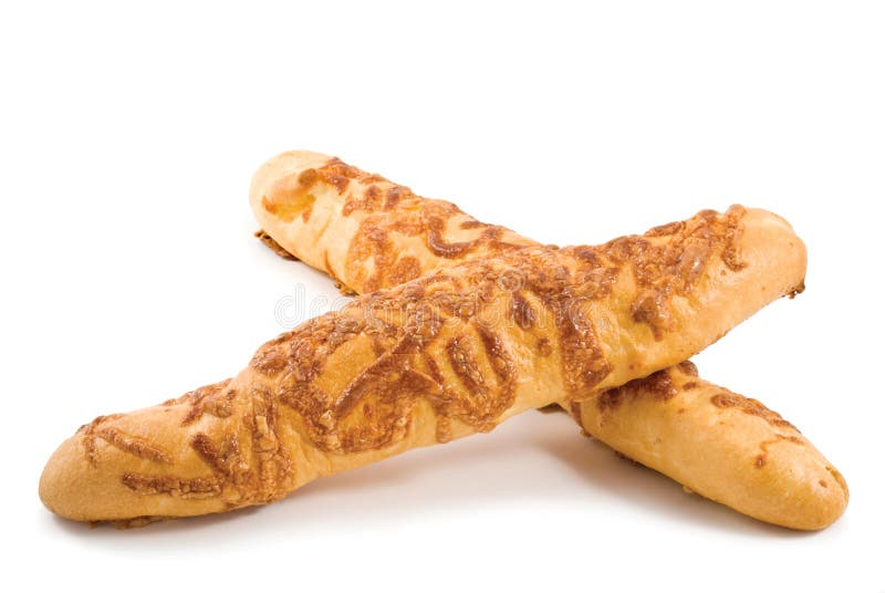 The French Baguets with Cheese Stock Image - Image of healthy, white ...