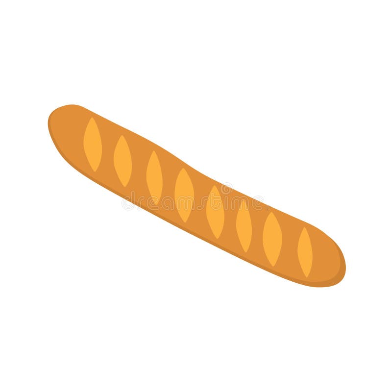 Baguette or bread icon stock vector. Illustration of french - 103879399