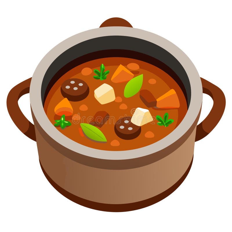 French Beef Stew Traditional Stock Vector - Illustration of cooking ...